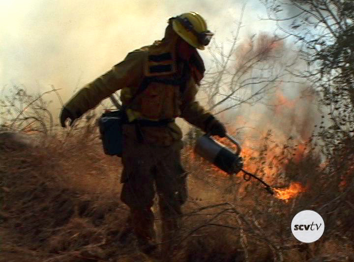 SCVHistory.com | 2003 Simi Fire | Pico Burns: Setting Back Fires, Pico ...