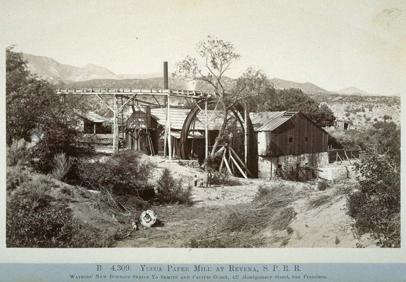 SCVHistory.com BL4294 | Ravenna | Active Joshua Tree Paper Mill, 1880s.