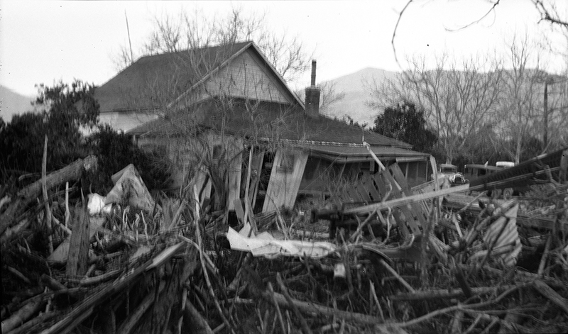 SCVHistory.com DI2812 | St. Francis Dam Disaster | Wrecked Farmhouse in ...