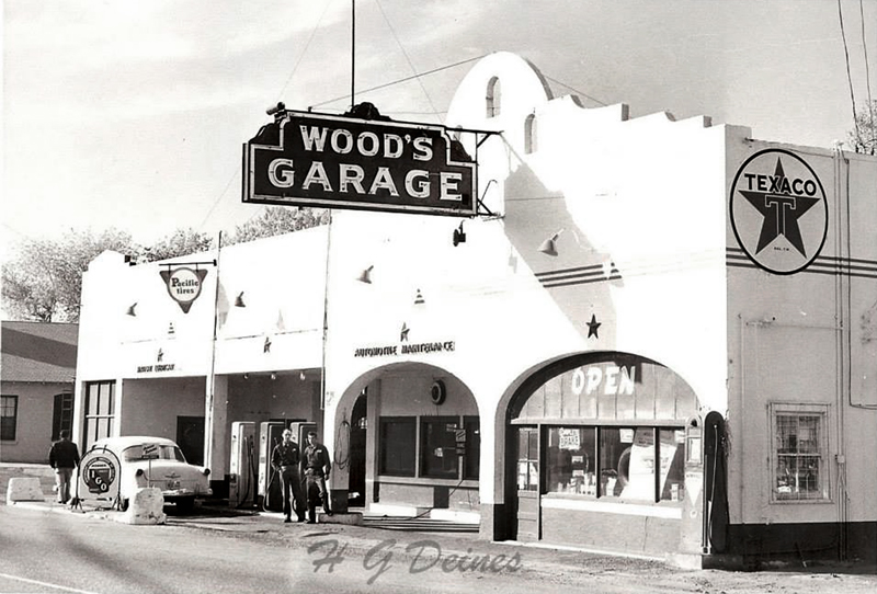 SCVHistory.com HG5704 | Saugus | Wood's Garage, Late 1950s.