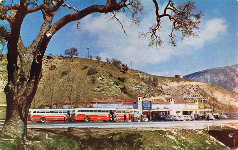 SCVHistory.com LW2835 | Lebec | Lebec Hotel Coffee Shop with Santa Fe ...
